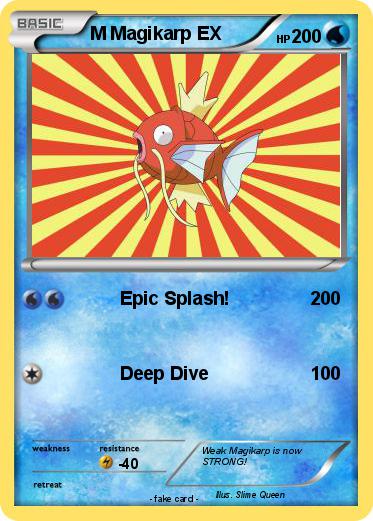 Pokémon M Magikarp EX 19 19 - Epic Splash! - My Pokemon Card