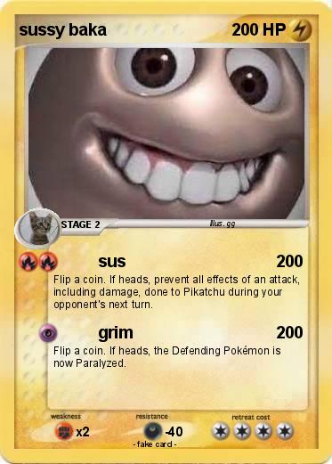 Pokémon sussy baka 70 70 - sus - My Pokemon Card
