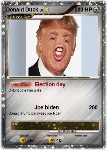 Pokémon Donald Duck 303 303 - Election day - My Pokemon Card