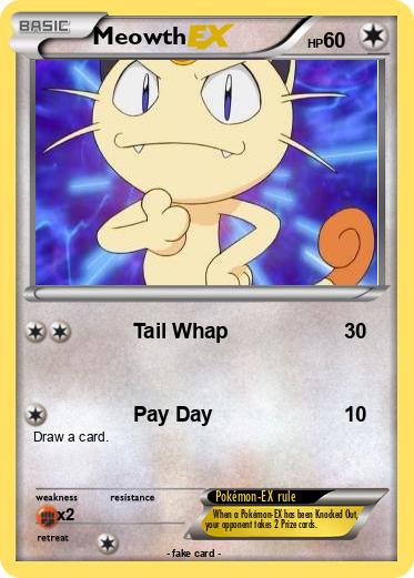 Pokémon Meowth 364 364 - Tail Whap - My Pokemon Card