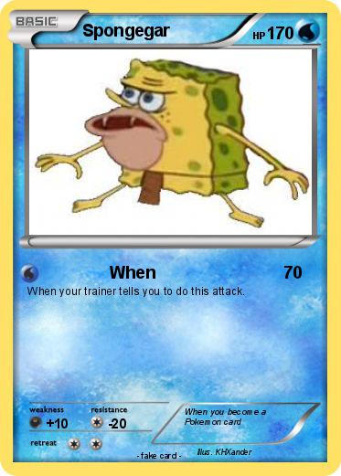 Pokémon Spongegar 26 26 - When - My Pokemon Card