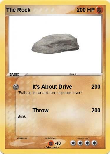 Pokémon The Rock 954 954 - It's About Drive - My Pokemon Card