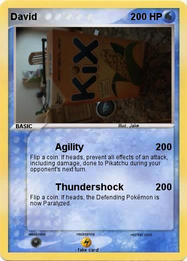 Pokémon David 1789 1789 - Agility - My Pokemon Card