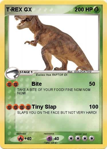 Pokémon T REX GX - Bite - My Pokemon Card