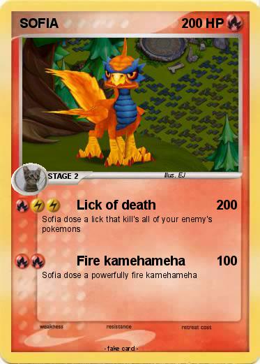 Pokémon SOFIA 56 56 - Lick of death - My Pokemon Card