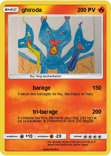 Pokémon ghiroda - barage - Ma carte Pokémon