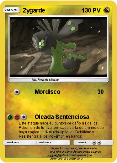 Pokémon Zygarde 1079 1079 - Mordisco - Mi carta pokémon