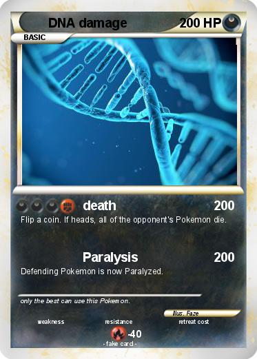 Pokémon DNA damage - death - My Pokemon Card