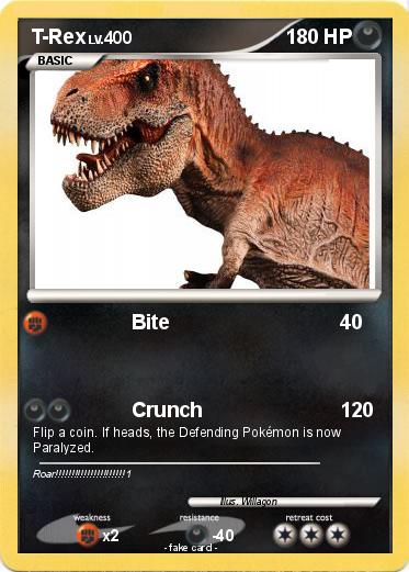 Pokémon T Rex 974 974 - Bite - My Pokemon Card