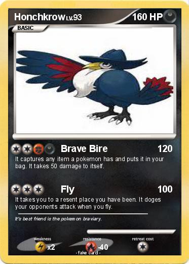 Pokémon Honchkrow 51 51 - Brave Bire - My Pokemon Card
