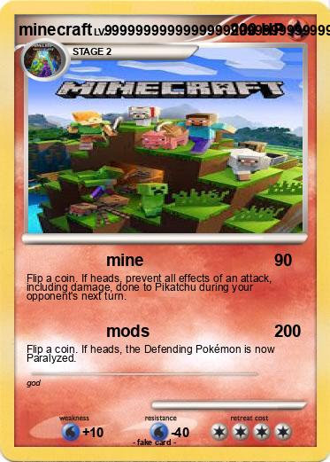 Pokémon minecraft 3454 3454 - mine - My Pokemon Card