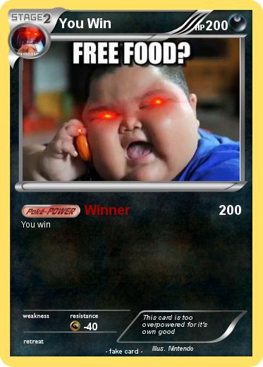 Pokémon You Win 7 7 - Winner - My Pokemon Card