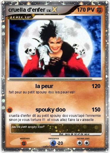 Pokémon cruella d enfer - la peur - Ma carte Pokémon