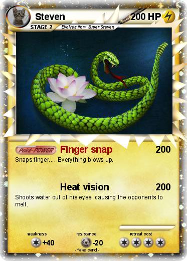 Pokémon Steven 298 298 - Finger snap - My Pokemon Card