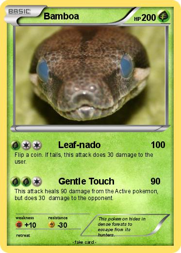 Pokémon Bamboa - Leaf-nado - My Pokemon Card