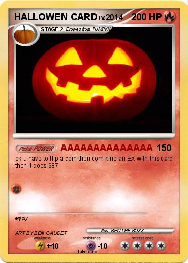 Pokémon HALLOWEN CARD - AAAAAAAAAAAAAA - My Pokemon Card