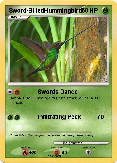 Pokémon Sword BilledHummingbird - Swords Dance - My Pokemon Card