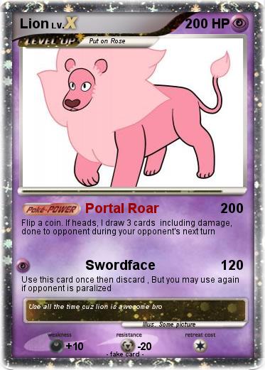 Pokémon Lion 986 986 - Portal Roar - My Pokemon Card