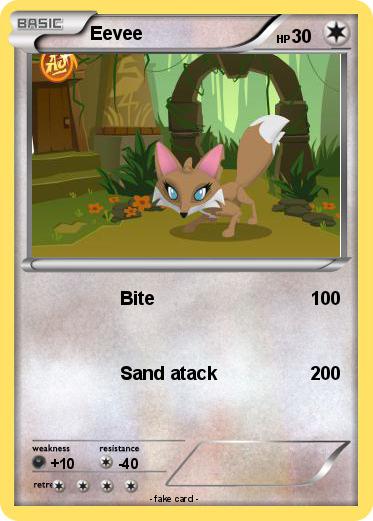 Pokémon Eevee 1052 1052 - Bite - My Pokemon Card