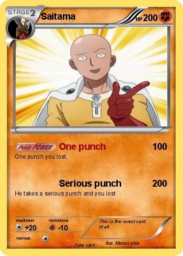 Pokémon Saitama 223 223 - One punch - My Pokemon Card