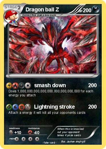Pokémon Dragon ball Z 124 124 - smash down - My Pokemon Card