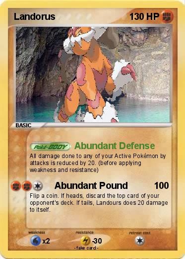 Pokémon Landorus 238 238 - Abundant Defense - My Pokemon Card