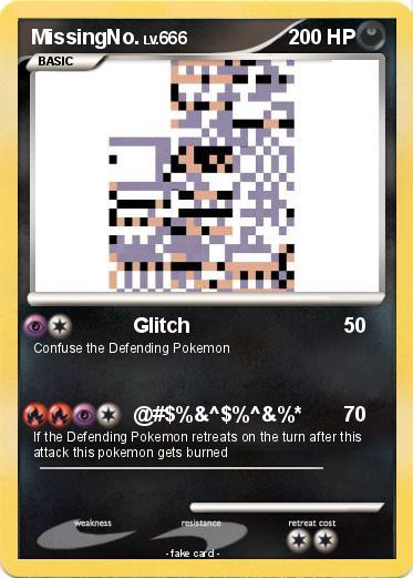 Pokémon MissingNo 1429 1429 - Glitch - My Pokemon Card