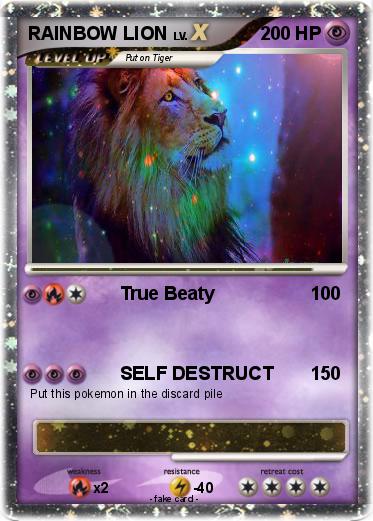 Pokémon RAINBOW LION 1 1 - True Beaty - My Pokemon Card
