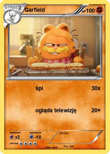 Pokémon Garfield 975 975 - śpi - My Pokemon Card