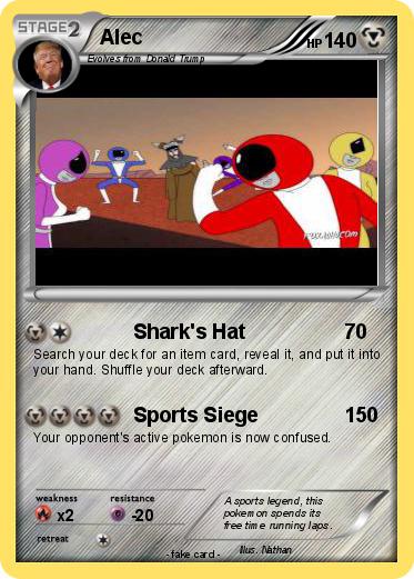 Pokémon Alec 96 96 - Shark's Hat - My Pokemon Card