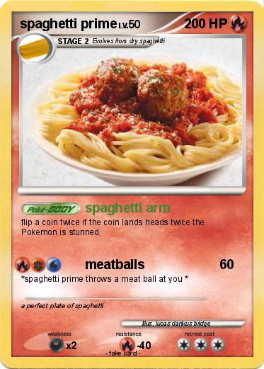 Pokémon spaghetti prime - spaghetti arm - My Pokemon Card