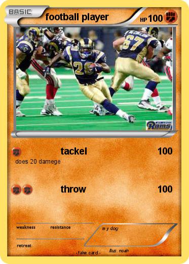 Pokémon football player 18 18 - tackel - My Pokemon Card