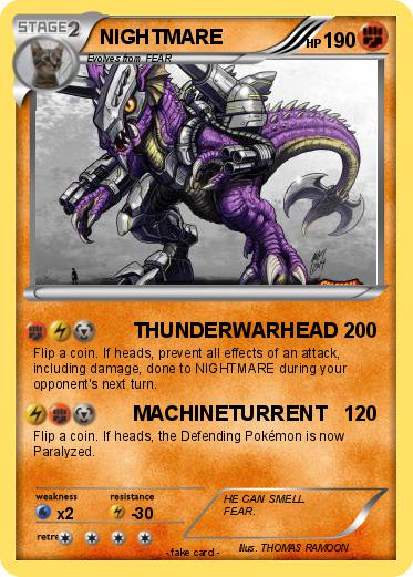 Pokémon NIGHTMARE 465 465 - THUNDERWARHEAD - My Pokemon Card