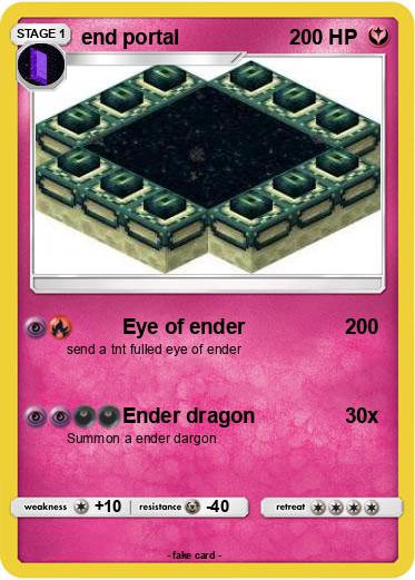 Pokémon end portal 7 7 - Eye of ender - My Pokemon Card