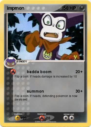 Pokémon impmon 5 5 - badda boom - My Pokemon Card