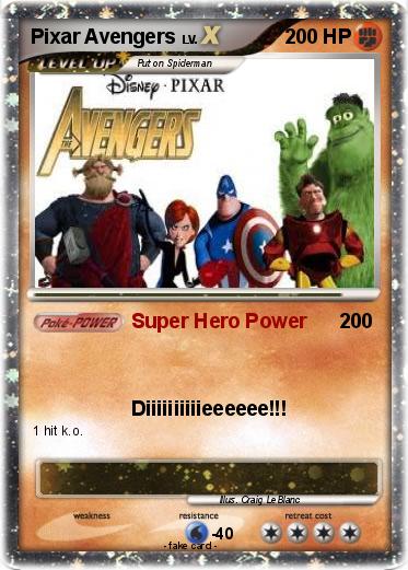 Pokémon Pixar Avengers - Super Hero Power - My Pokemon Card