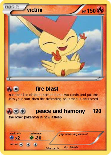 Pokémon victini 3192 3192 - fire blast - My Pokemon Card