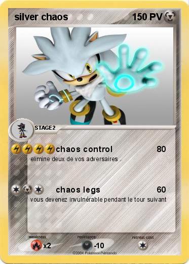 Pokémon silver chaos - chaos control - Ma carte Pokémon