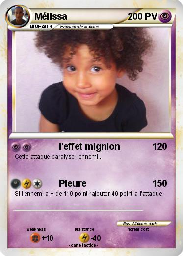 Pokémon Melissa 131 131 - l'effet mignion - Ma carte Pokémon