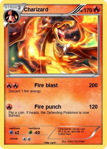 Pokémon Charizard 11245 11245 - Fire blast - My Pokemon Card