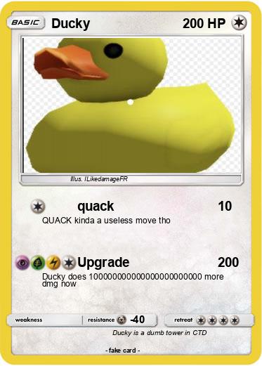 Pokémon Ducky 325 325 - quack - My Pokemon Card
