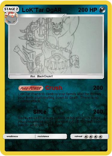 Pokémon LoK Tar OgAR - Crush - My Pokemon Card