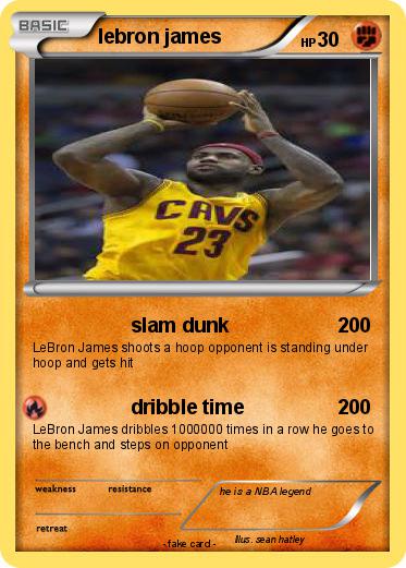 Pokémon lebron james 561 561 - slam dunk - My Pokemon Card