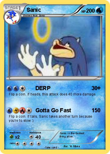 Pokémon Sanic 277 277 - DERP - My Pokemon Card