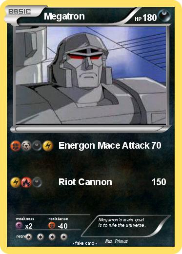 Pokémon Megatron 474 474 - Energon Mace Attack - My Pokemon Card
