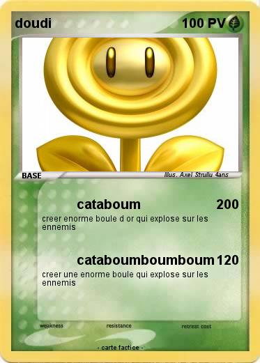 Pokémon doudi 3 3 - cataboum - Ma carte Pokémon