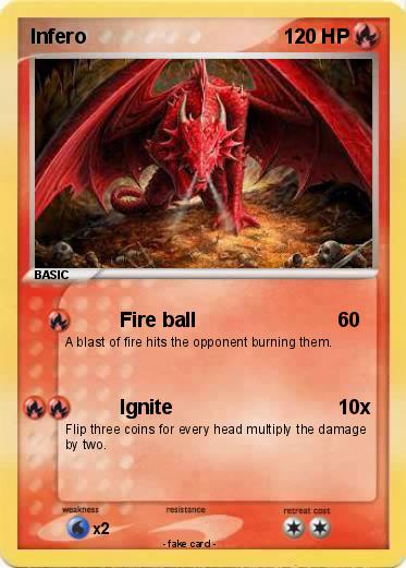 Pokémon Infero 1 1 - Fire ball - My Pokemon Card