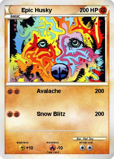 Pokémon Epic Husky - Avalache - My Pokemon Card