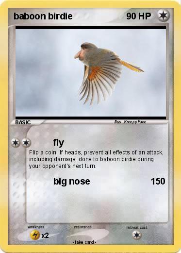 Pokémon baboon birdie - fly - My Pokemon Card
