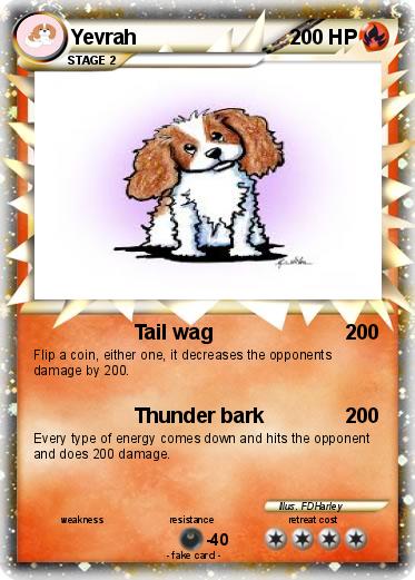 Pokémon Yevrah 1 1 - Tail wag - My Pokemon Card